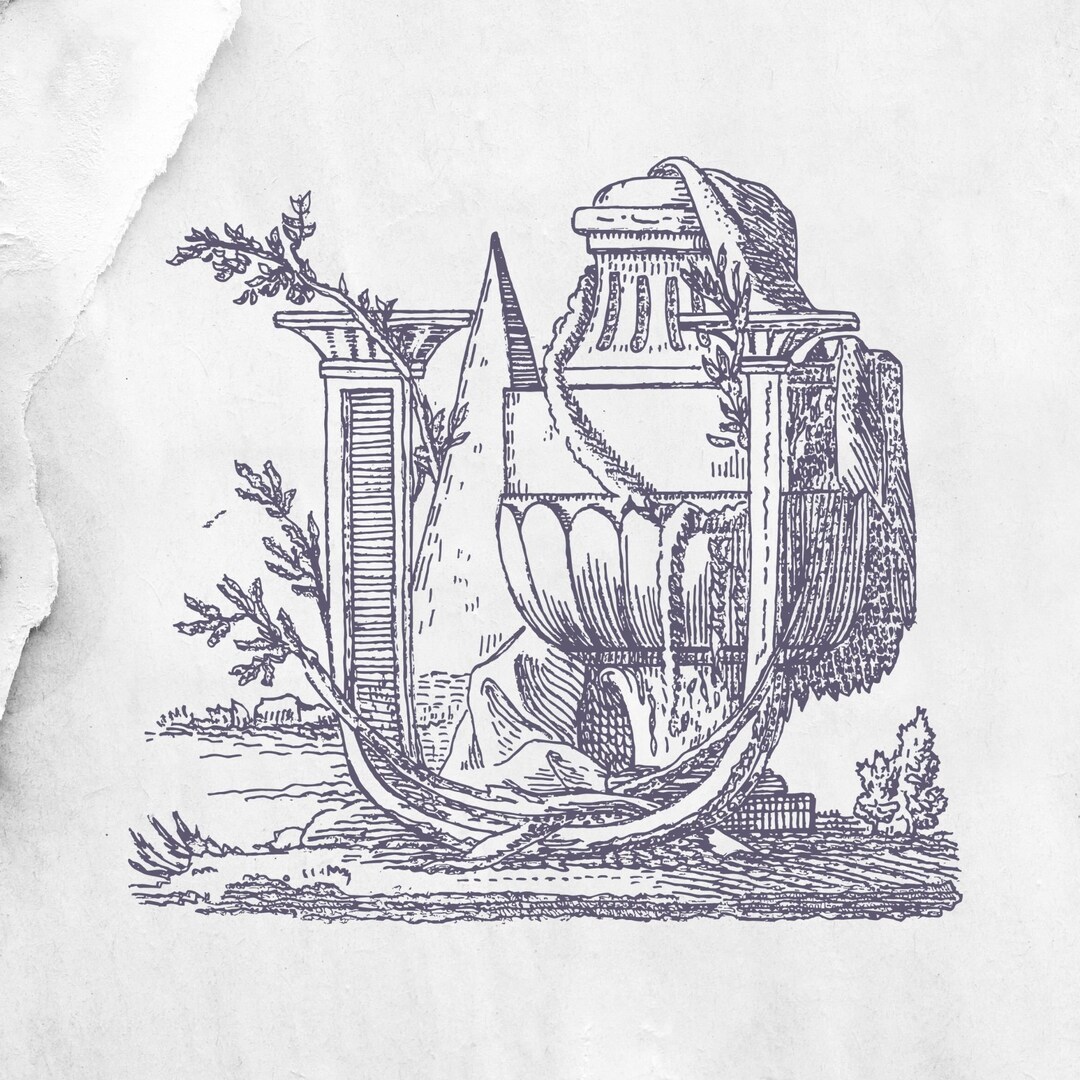 U Classic Monogram, U Wedding Monogram, U Monogram With PDF, Vintage ...