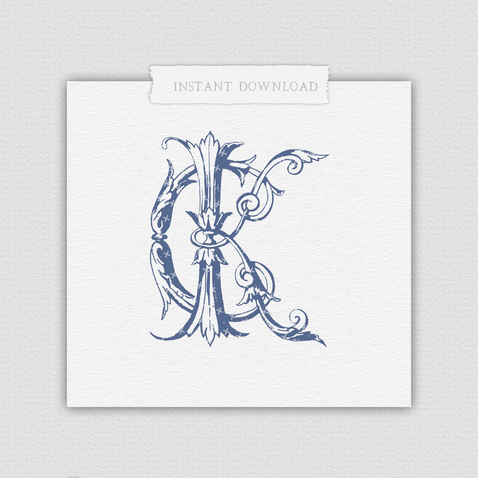 Handmade C-K Wedding Monogram Design (digital Download) - Etsy