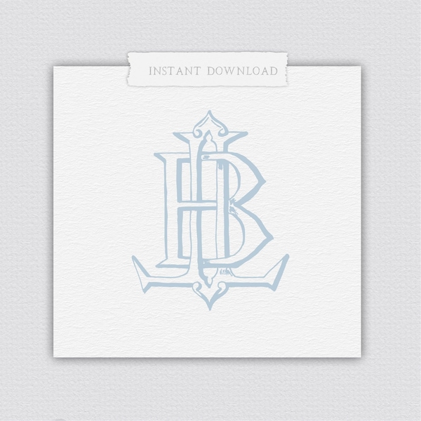 Lb Monogram - Etsy