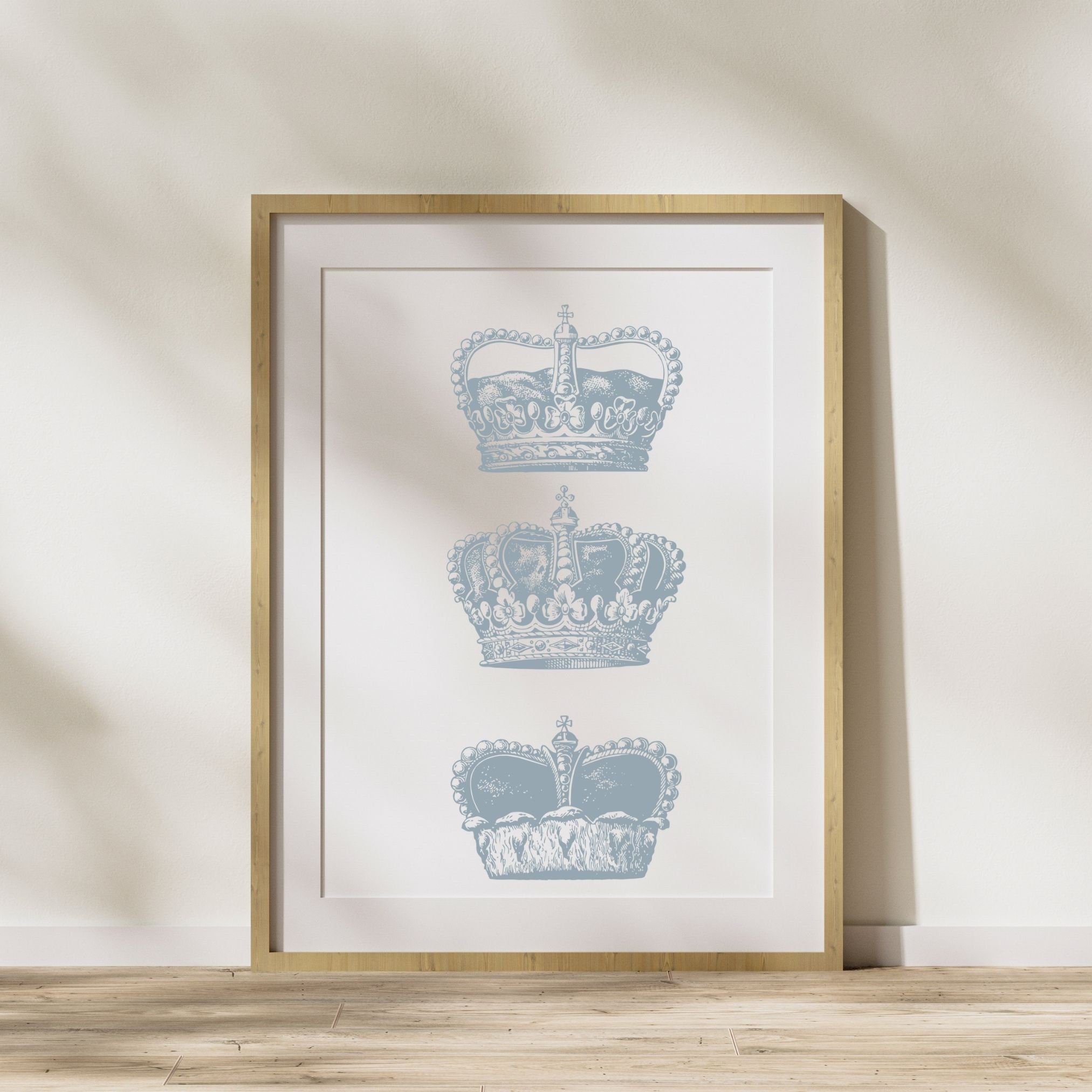 Vintage Crown PDF, King-queen Crown Bundle Set, Crown Digital Download ...