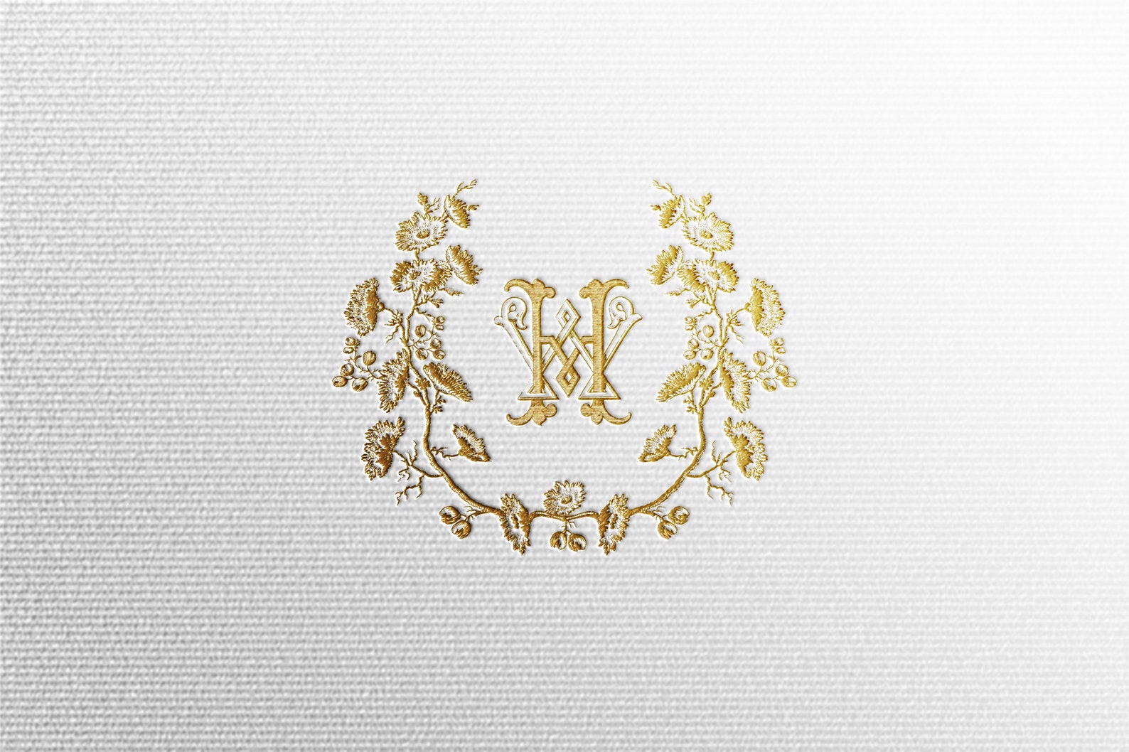 HW Monogram Wedding Coats of Arms, Monogram Wedding Crest, Wedding Logo ...