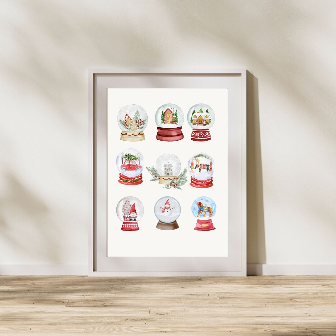 Christmas Printable Wall Art Christmas Wall Decor Christmas - Etsy