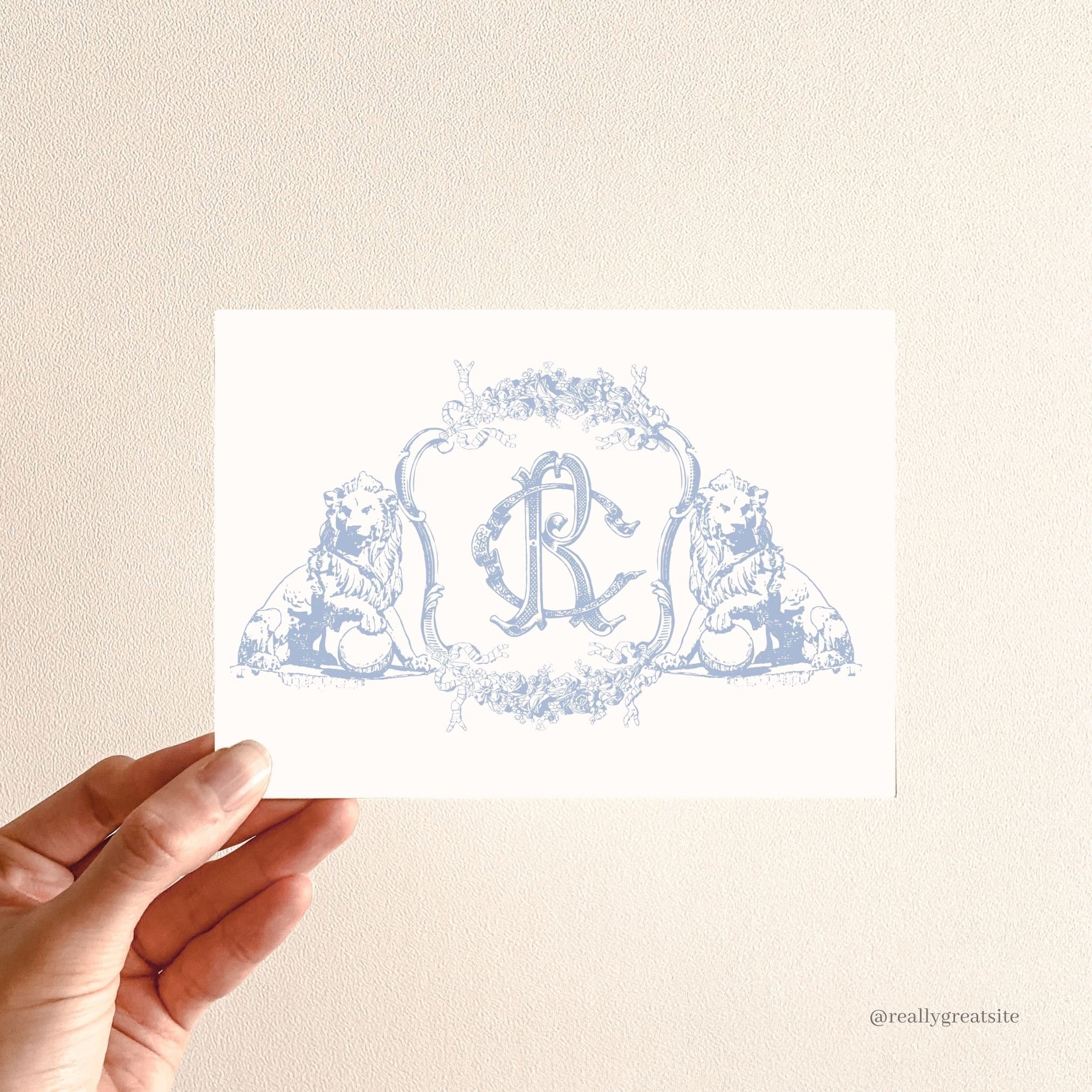 Monogram Wedding Crest,rc Monogram Wedding Coats of Arms, Wedding Logo ...