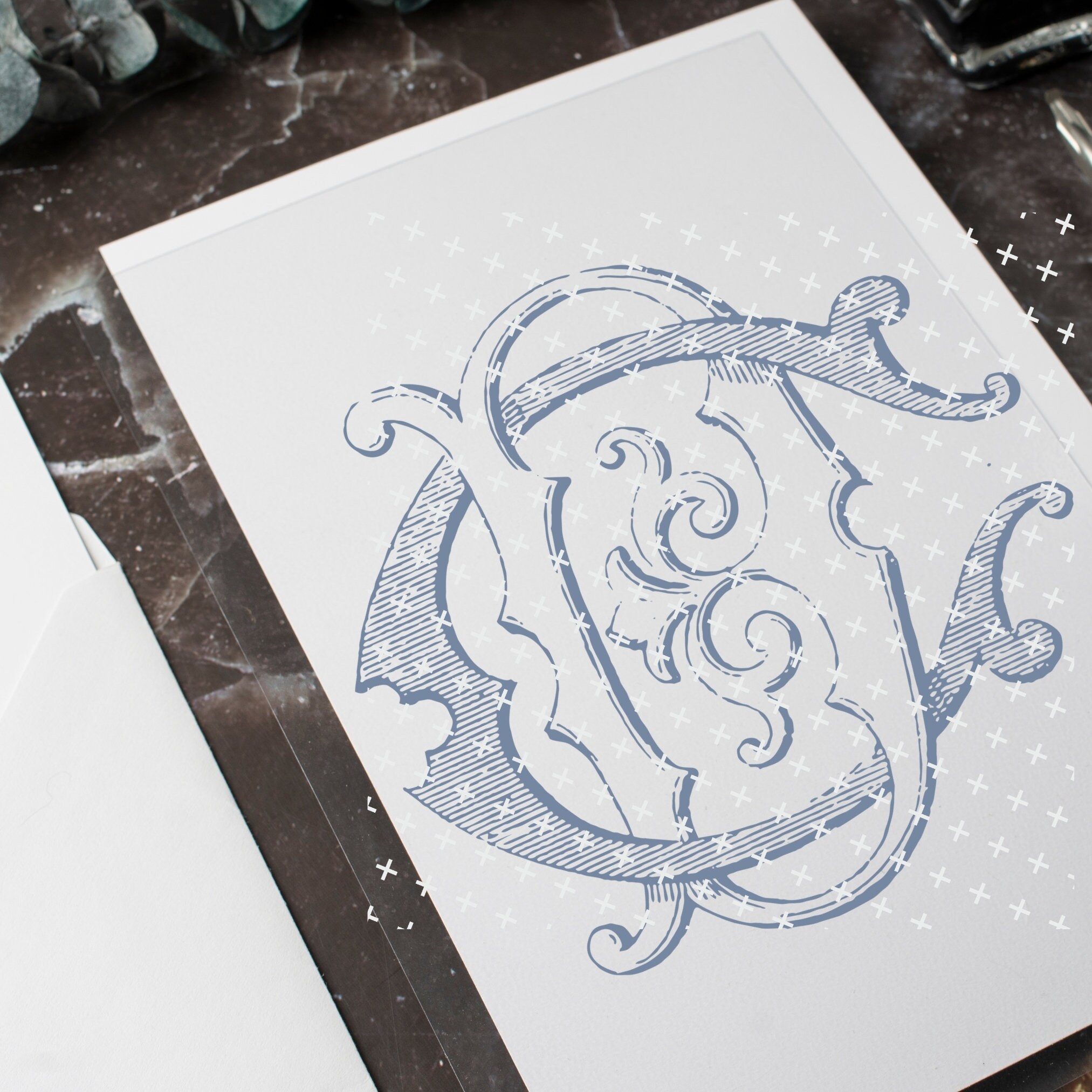 CD Classic Monogram, DC Wedding Monogram, Monogram With PDF ...