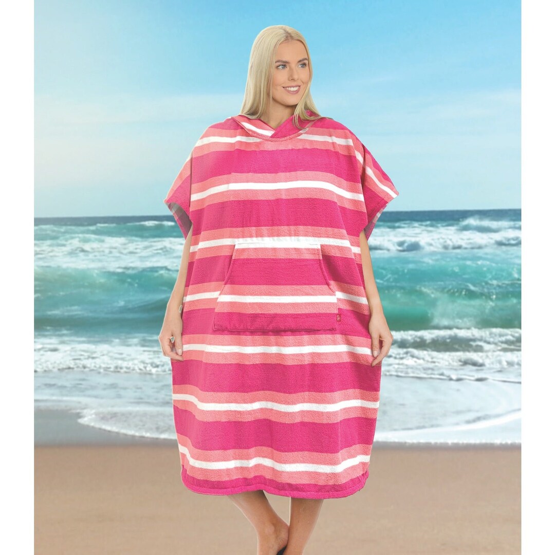 Ezi Dri Changing Robe Pink Stripe - Etsy
