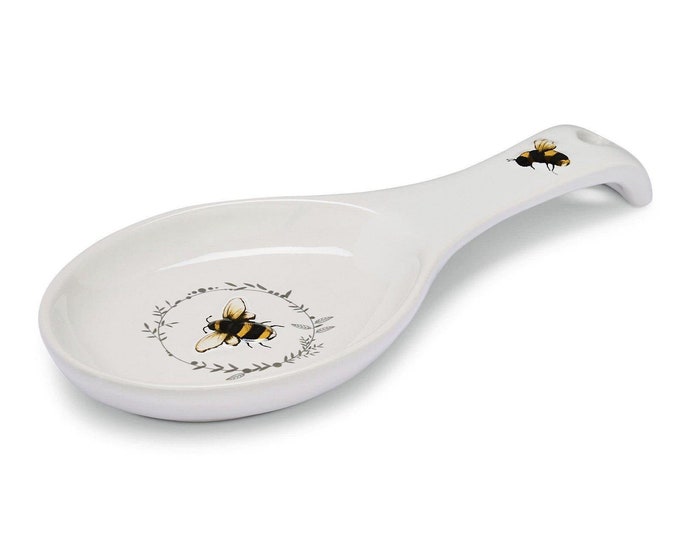 Spoon Rest, Bee Spoon Rest, Farmhouse Pottery, Favorite Cook's Gift ...