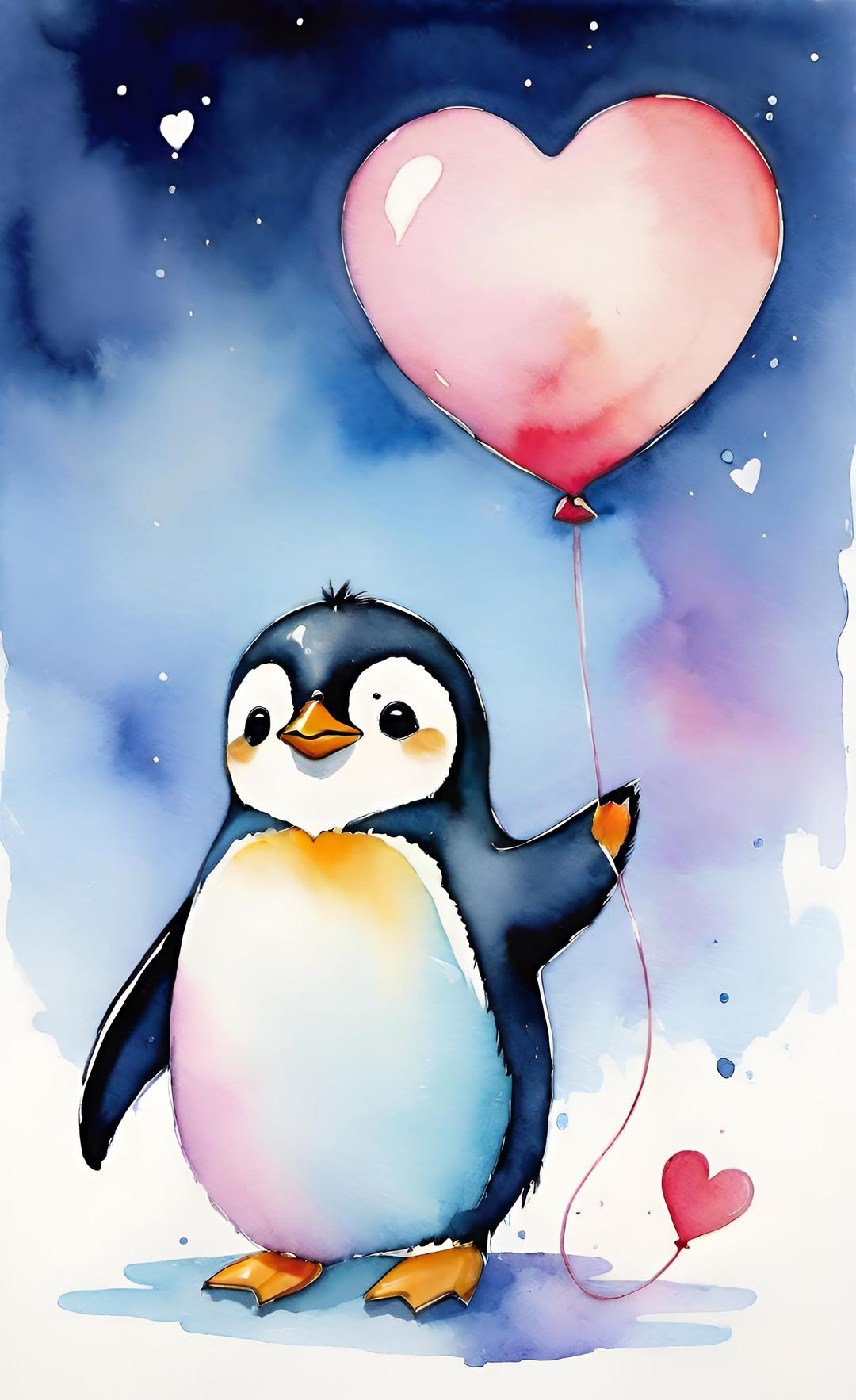 Valentine Penguin Clipart Bundle 14 High Quality Jpgs Digital Downloads ...