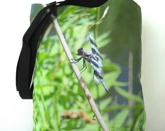 Dragonfly Tote Bag, Stained Glass Bag, Dragonfly Bag, Colorful Bag ...