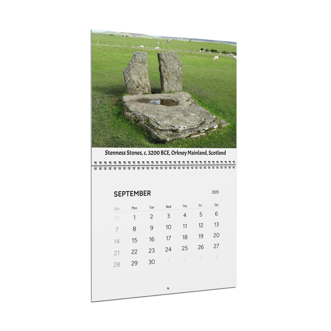 Ancient Sites Neolithic new Stone Age Wall Calendar 2025 - Etsy