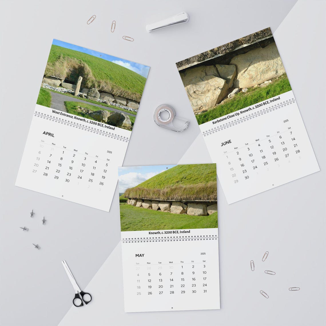 Ancient Sites Neolithic new Stone Age Wall Calendar 2025 - Etsy
