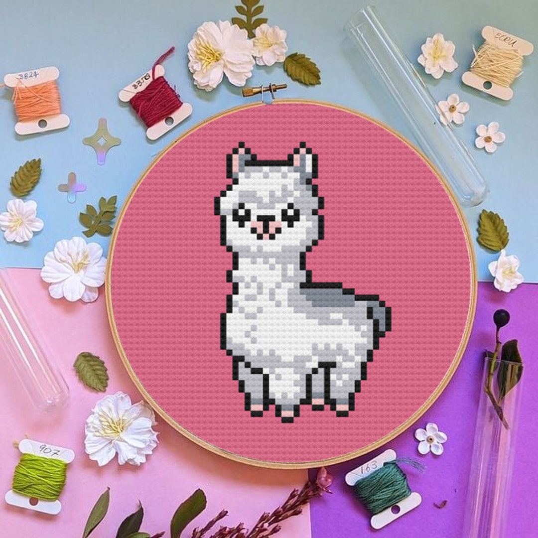 Alpaca Cross Stitch Pattern | Alpaca Cross Stitch | Llama Cross Stitch ...