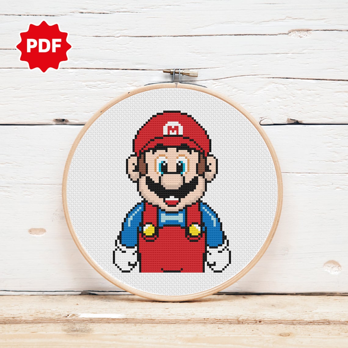 Mario Cross Stitch Pattern Luigi Cross Stitch Pattern Bros - Etsy