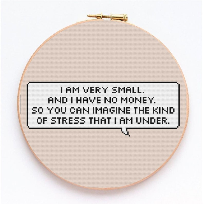 Funny Quote Cross Stitch Pattern | Short People Cross Stitch Pattern ...