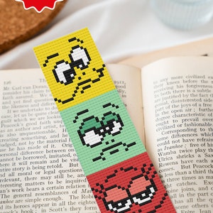 Funny Faces Bookmark Cross Stitch Pattern | Cross Stitch Bookmarks ...