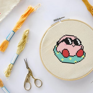 Kirby Cross Stitch Pattern | Funny Kirby Cross Stitch Pattern | Kirby ...