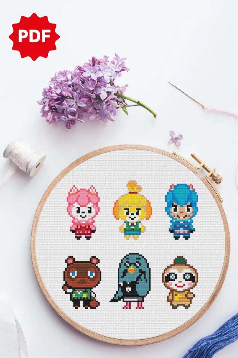Animal Crossing Cross Stitch Pattern | Animal Crossing Cross Stitch ...