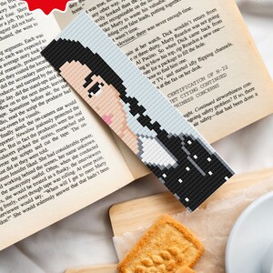 Wednesday Bookmark Cross Stitch Pattern | Cross Stitch Bookmarks ...