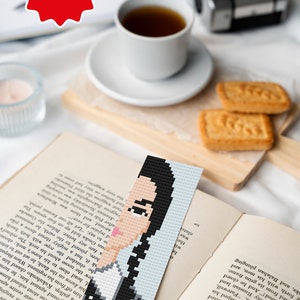 Wednesday Bookmark Cross Stitch Pattern | Cross Stitch Bookmarks ...