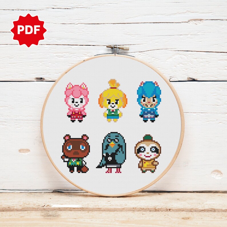 Animal Crossing Cross Stitch Pattern | Animal Crossing Cross Stitch ...