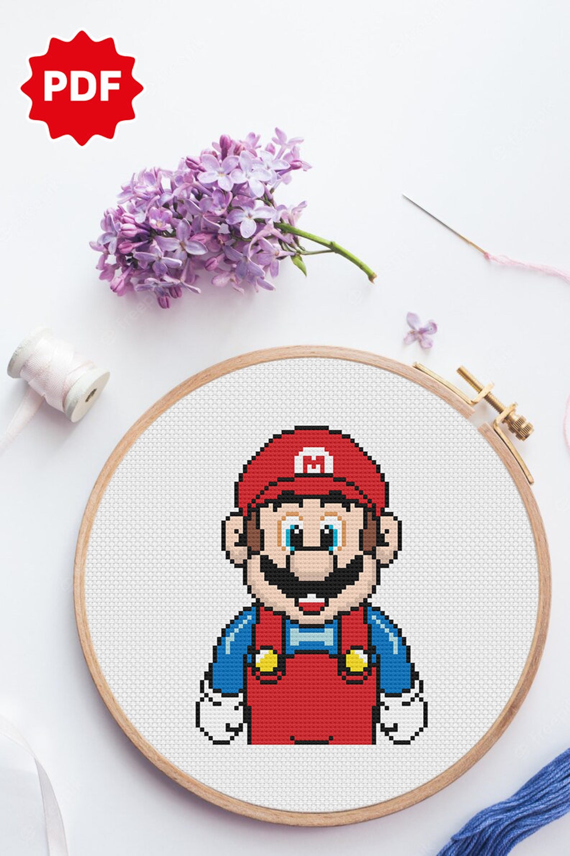 Mario Cross Stitch Pattern Luigi Cross Stitch Pattern Bros - Etsy