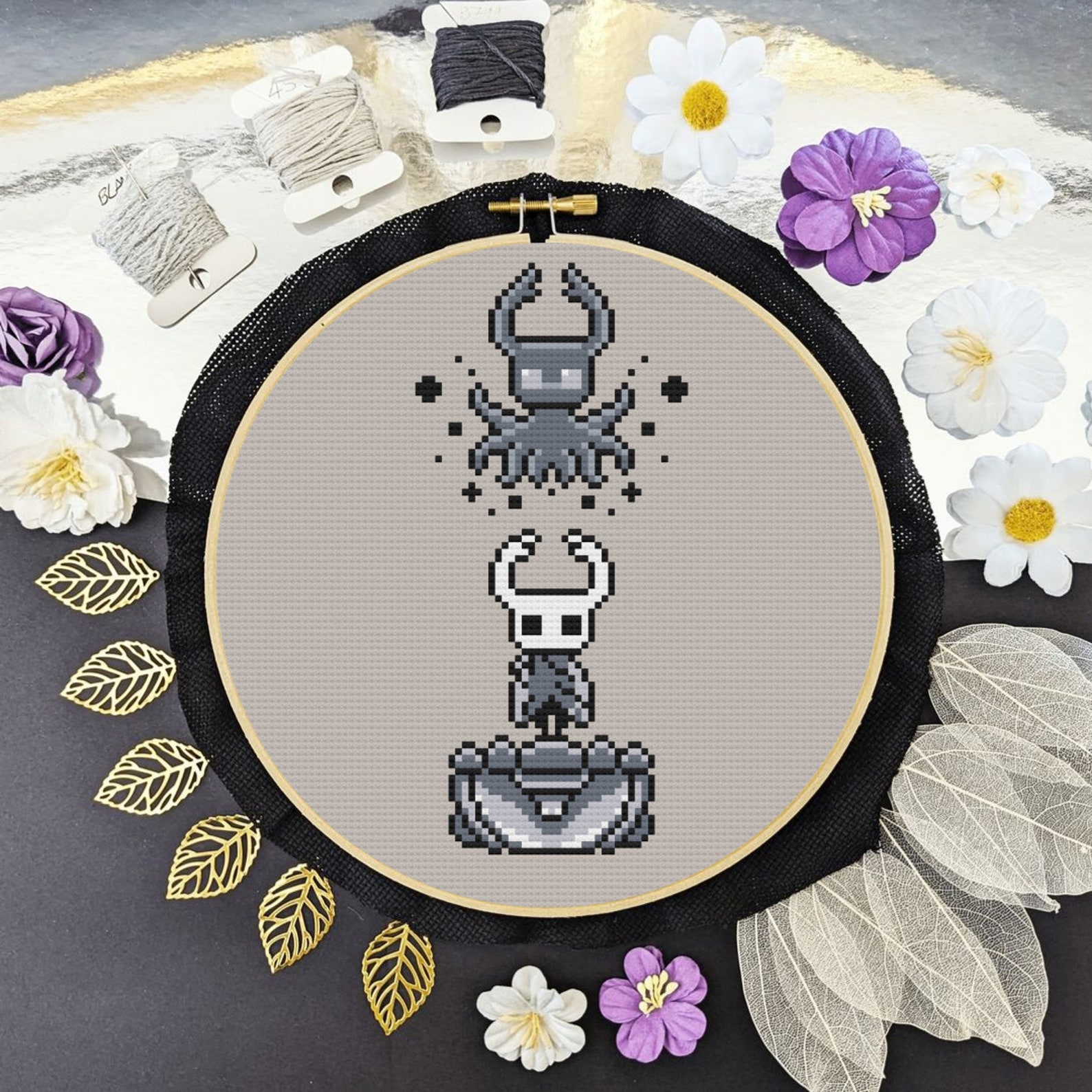 Hollow Knight Cross Stitch Pattern Hollow Knight Cross Stitch Nerdy ...