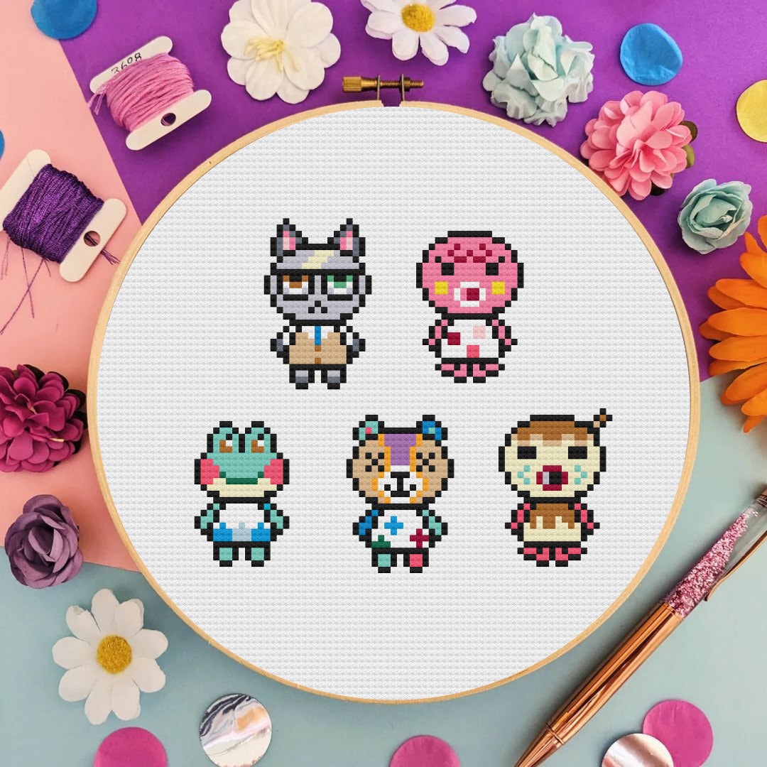 Animal Crossing Cross Stitch Pattern | Animal Crossing Cross Stitch ...