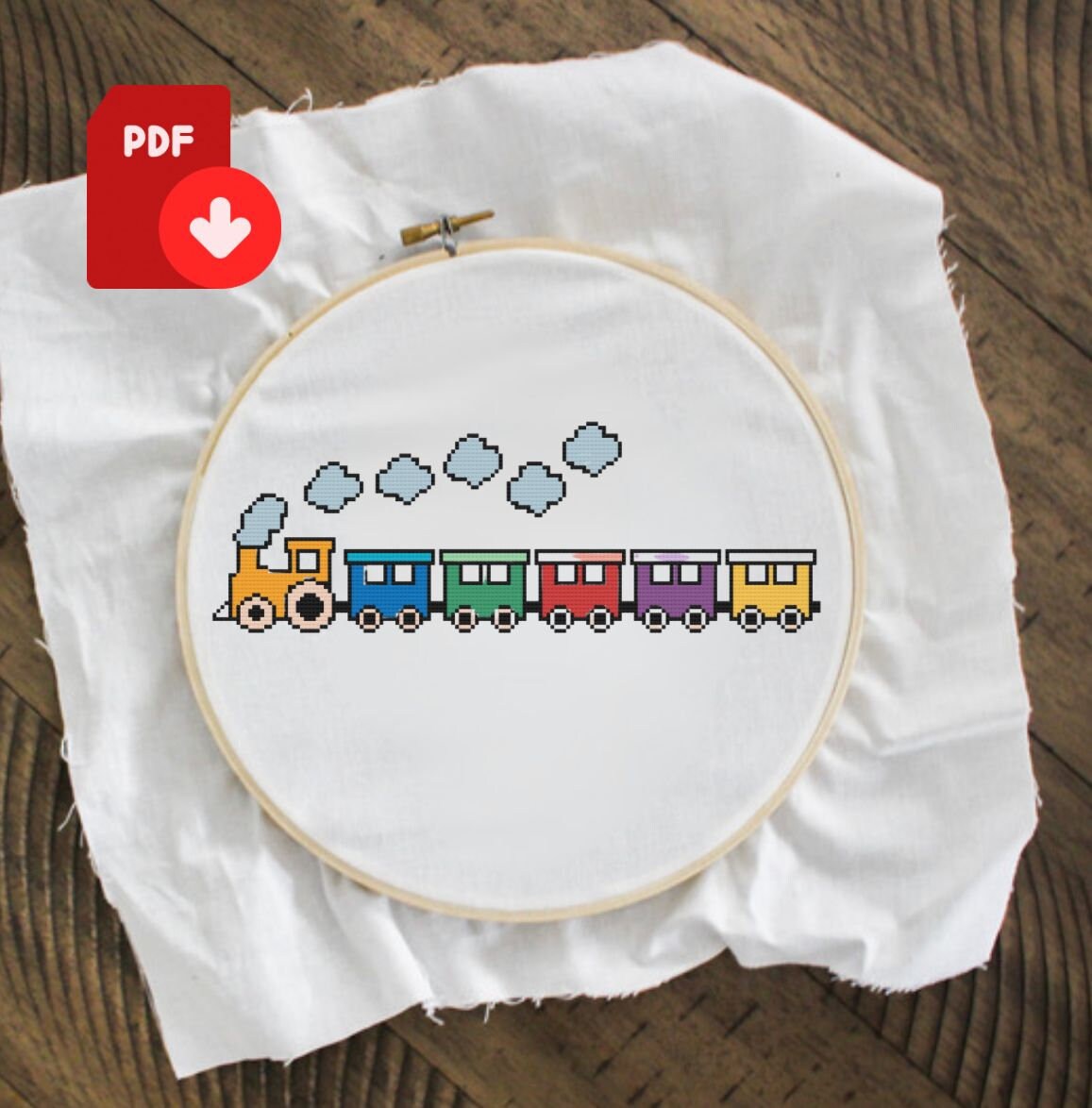 Train Cross Stitch Pattern Baby Cross Stitch Pattern Counted Cross ...