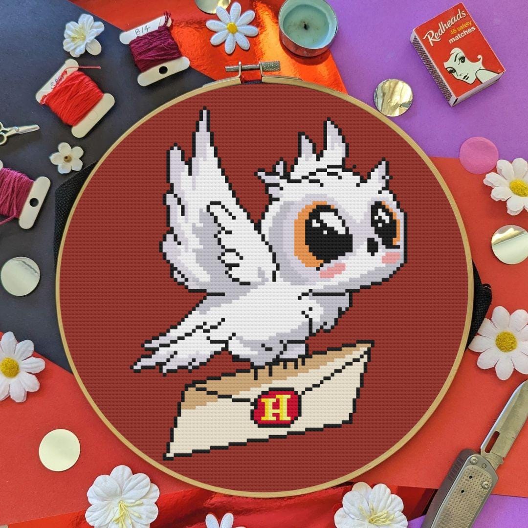 Hedwig Cross Stitch Pattern Harry Cross Stitch Pattern Potter Cross ...