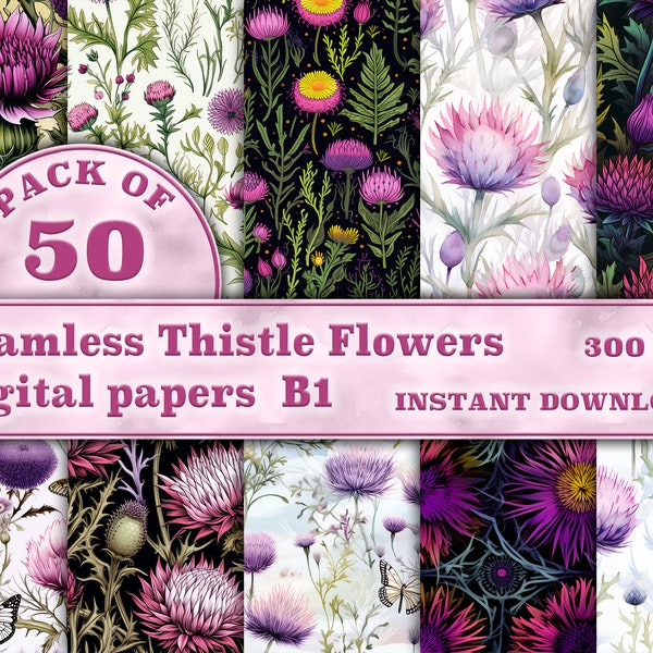 Thistle Pattern - Etsy