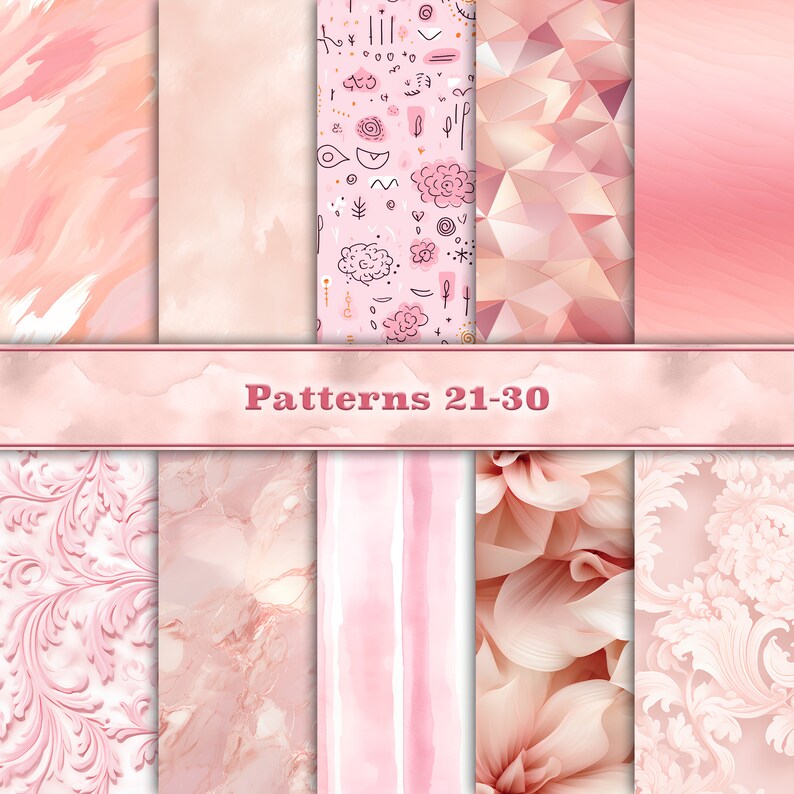 30 Blush Pink Digital Paper, Blush Pink Seamless Pattern, Blush Pink Background, Soft Blush Pink ...