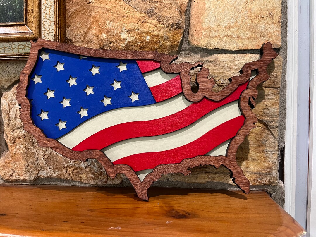Laser Cut Old Glory American Flag - Etsy