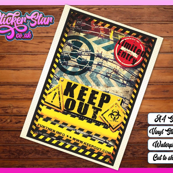 Keep Out Sign - Etsy UK