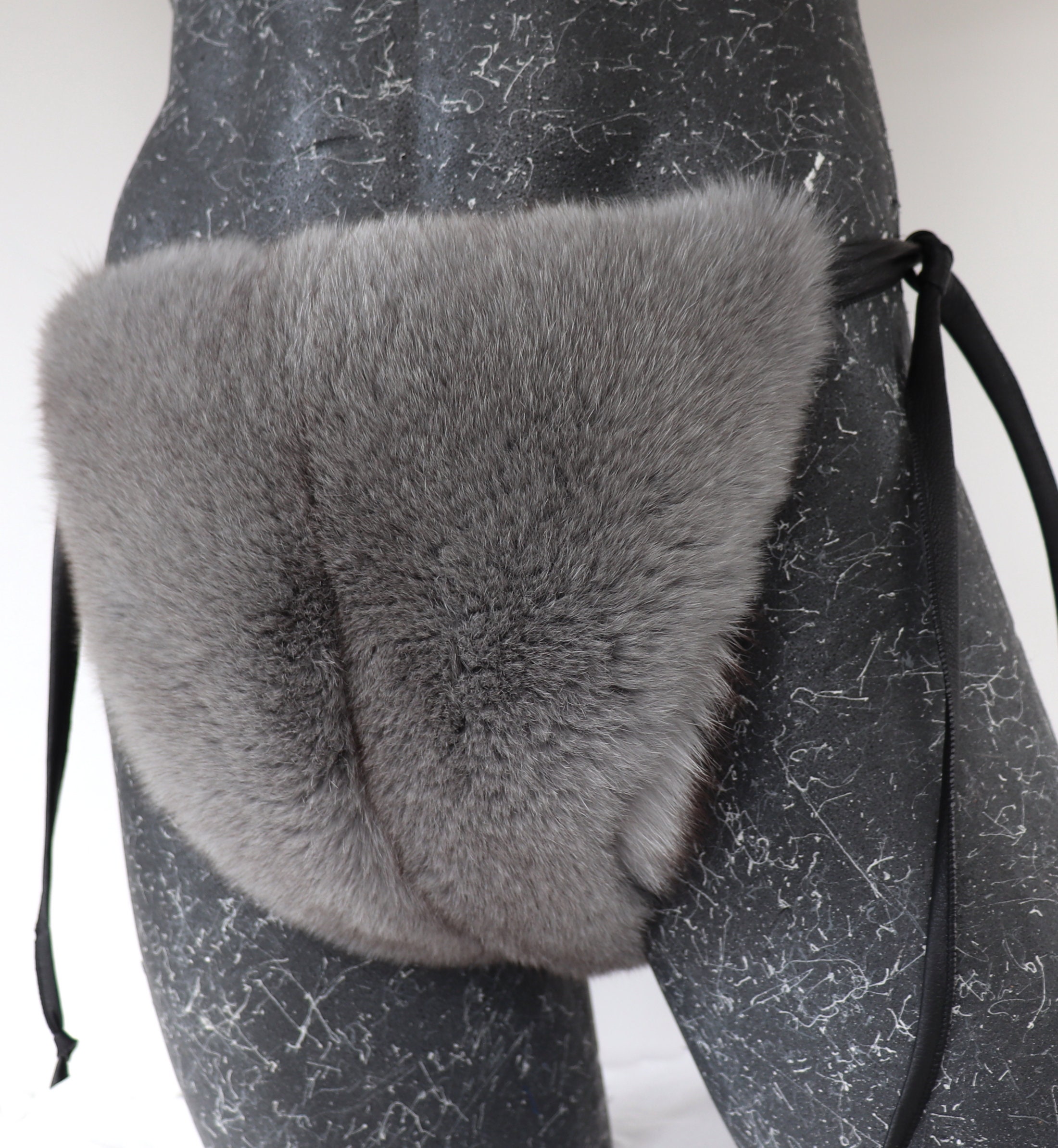 Fur Slip Blue Fox Full Fur on Both Sides Open Completely Grey - Etsy