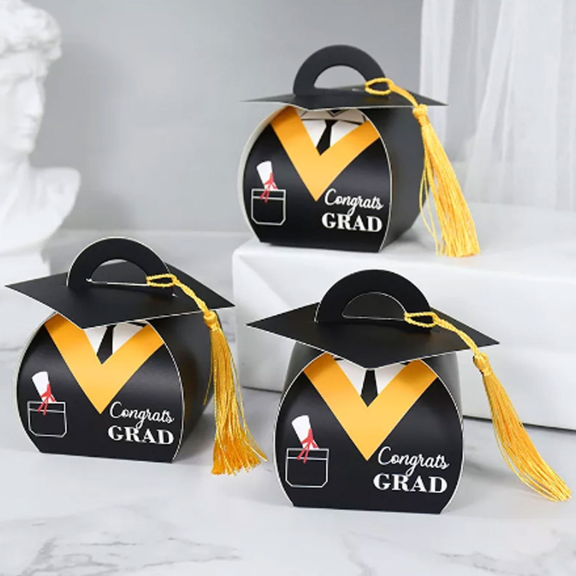 Graduation Gift Box With Gold Tassel - Etsy
