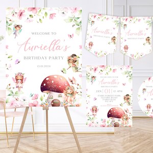 Personalised Fairy Birthday Party Welcome Sign - Etsy