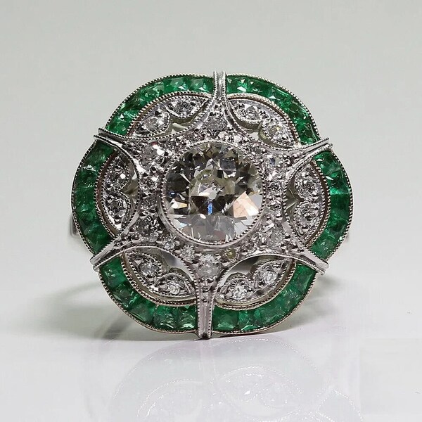 Halo Engagement Ring - Etsy