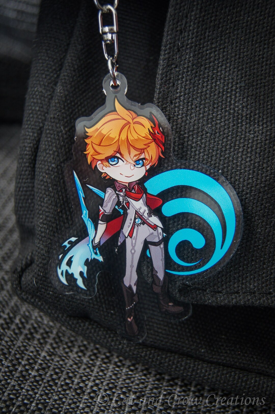 FREE SHIPPING Genshin Impact Childe Tartaglia Keychain Gaming ...