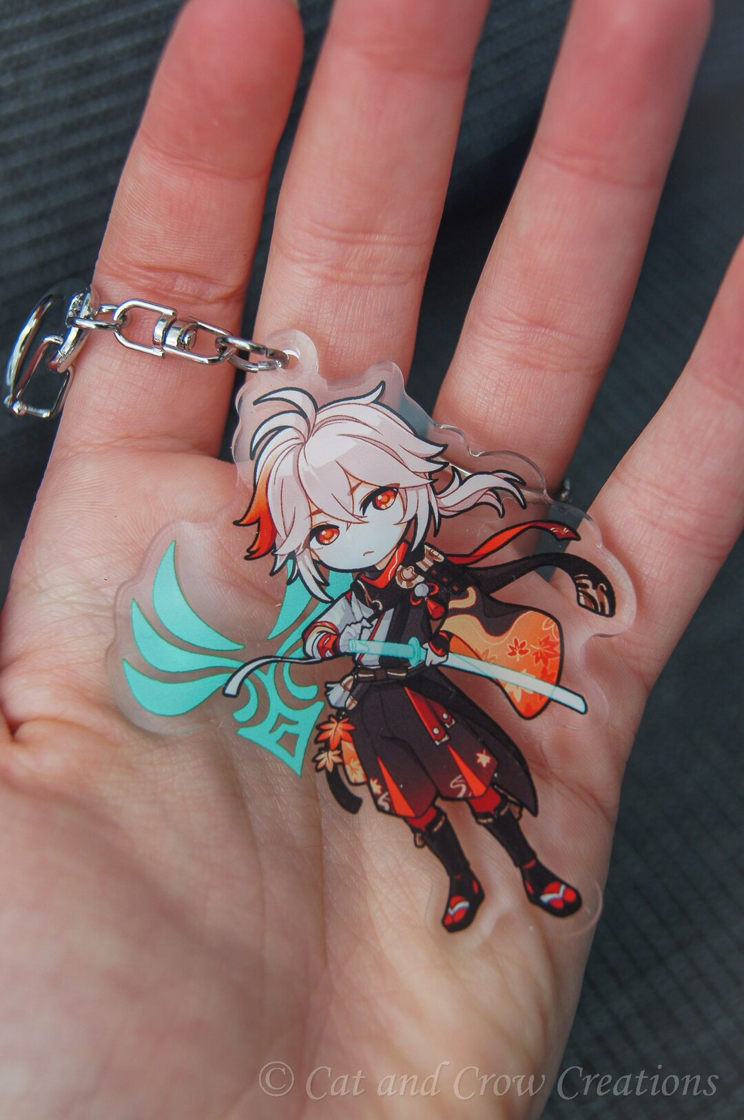 FREE SHIPPING Genshin Impact Kaedehara Kazuha Keychain Gaming ...