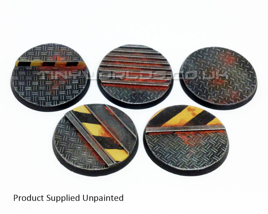 40mm Round Hive City Scenic Resin Bases Warhammer 40K 40000 Necromunda ...