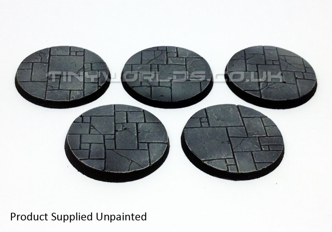 40mm Round Paved Dungeon Scenic Resin Bases Warhammer 40K 40000 Aos Age ...