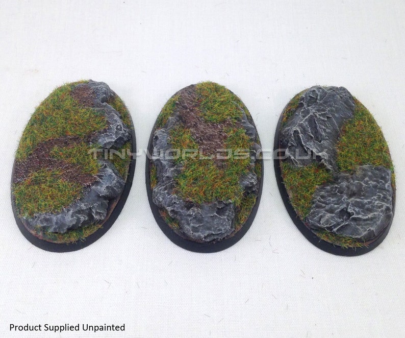 75mm Oval Rock Scenic Resin Bases Warhammer 40K 40000 Aos Age of Sigmar ...