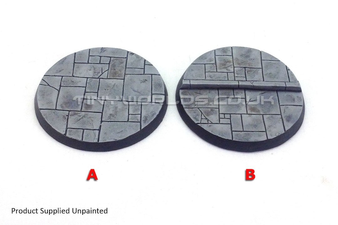60mm Round Paved Dungeon Scenic Resin Bases Warhammer 40K 40000 Aos Age ...