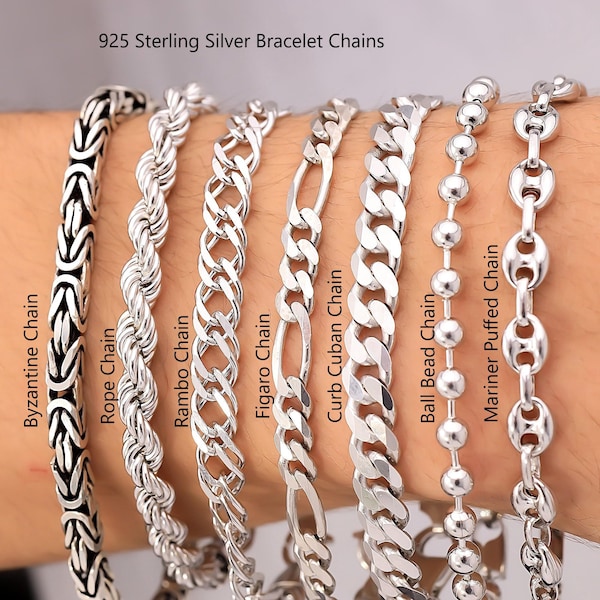 925 Sterling Silver Chains for Women - Etsy