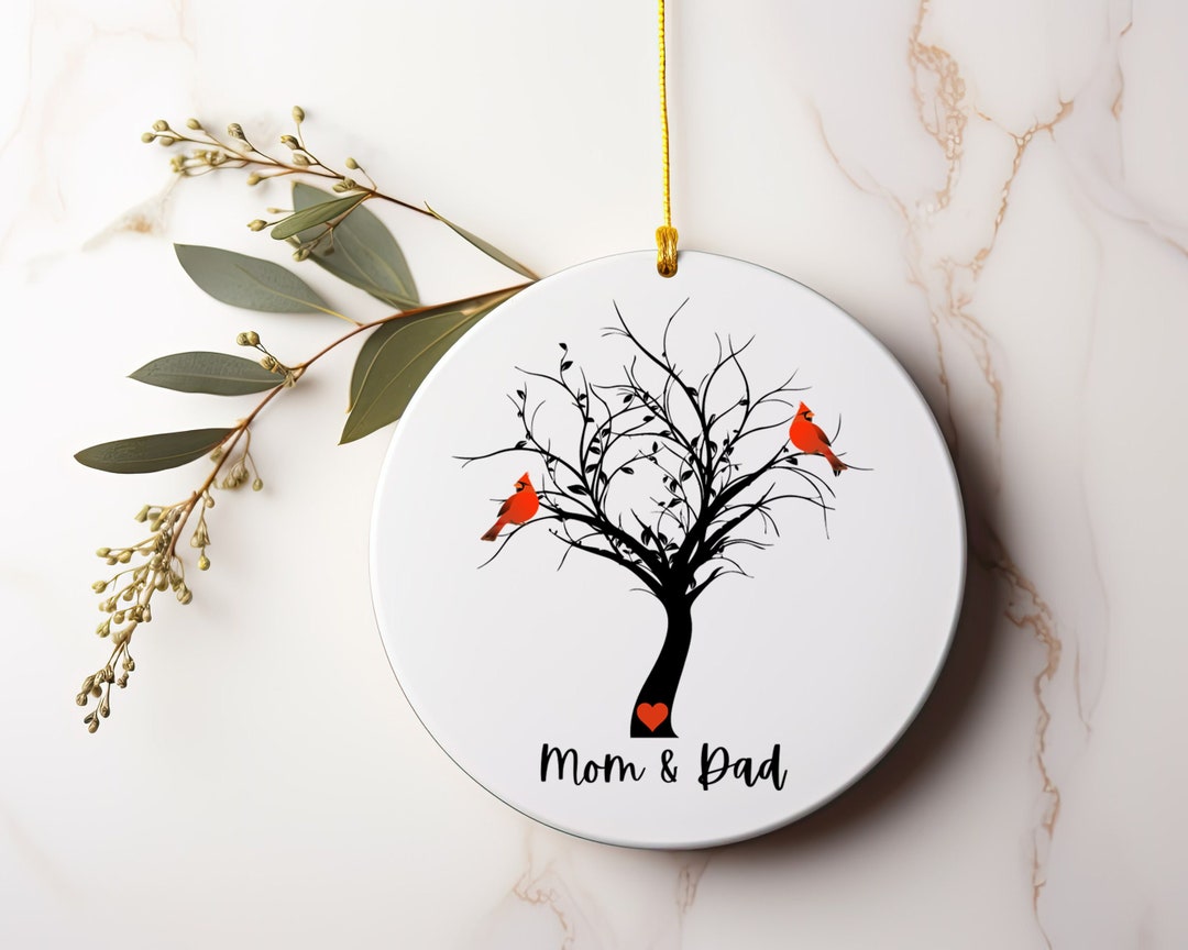 Personalized Cardinal Memorial Ornament: in Loving Memory Christmas ...
