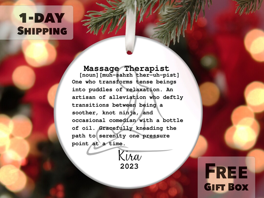 Personalized Massage Therapist Ornament: Custom Masseuse Gift - Etsy