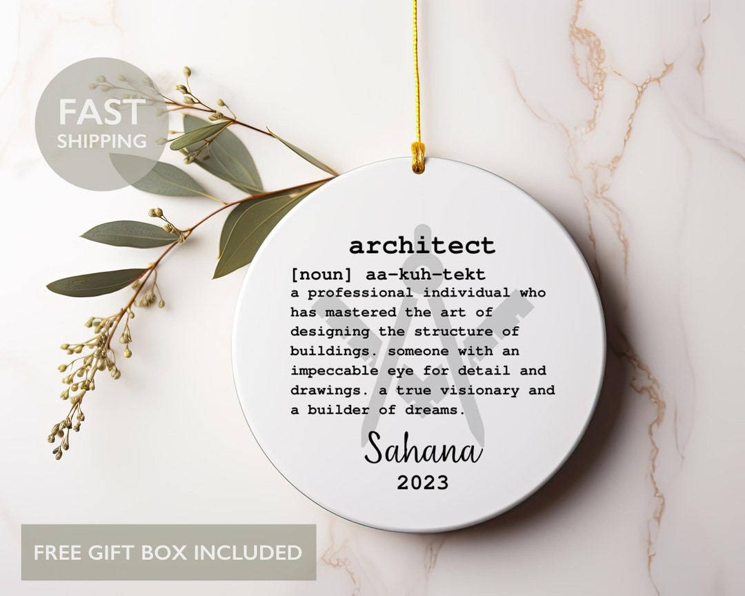 Architect Personalized Ornament, Personalized Architect Gift, Architect ...