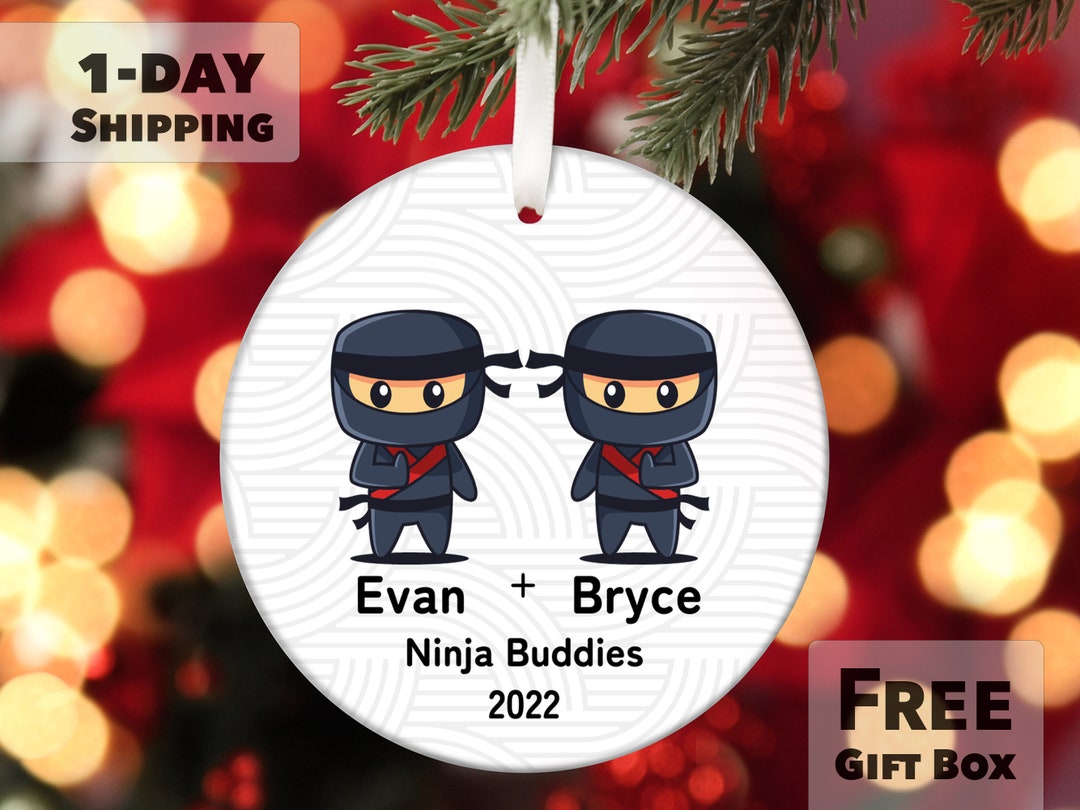Ninja Christmas Ornament 2023, Ninja Buddies, Kids Christmas Ornament ...