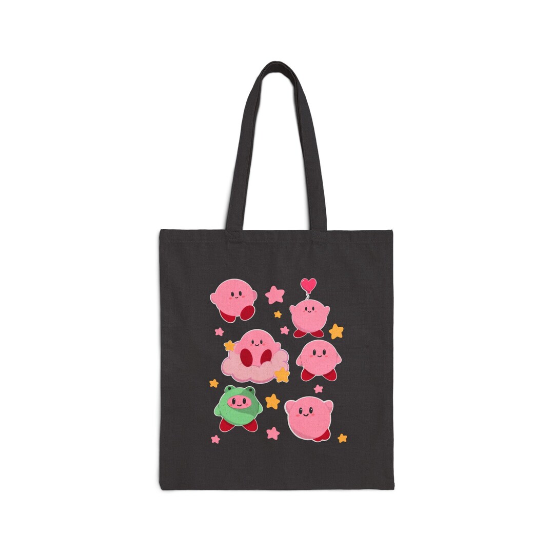 Kirby Tote Cute Kirby Fans Gamers Tote Kirby Frog Cotton Canvas Tote ...