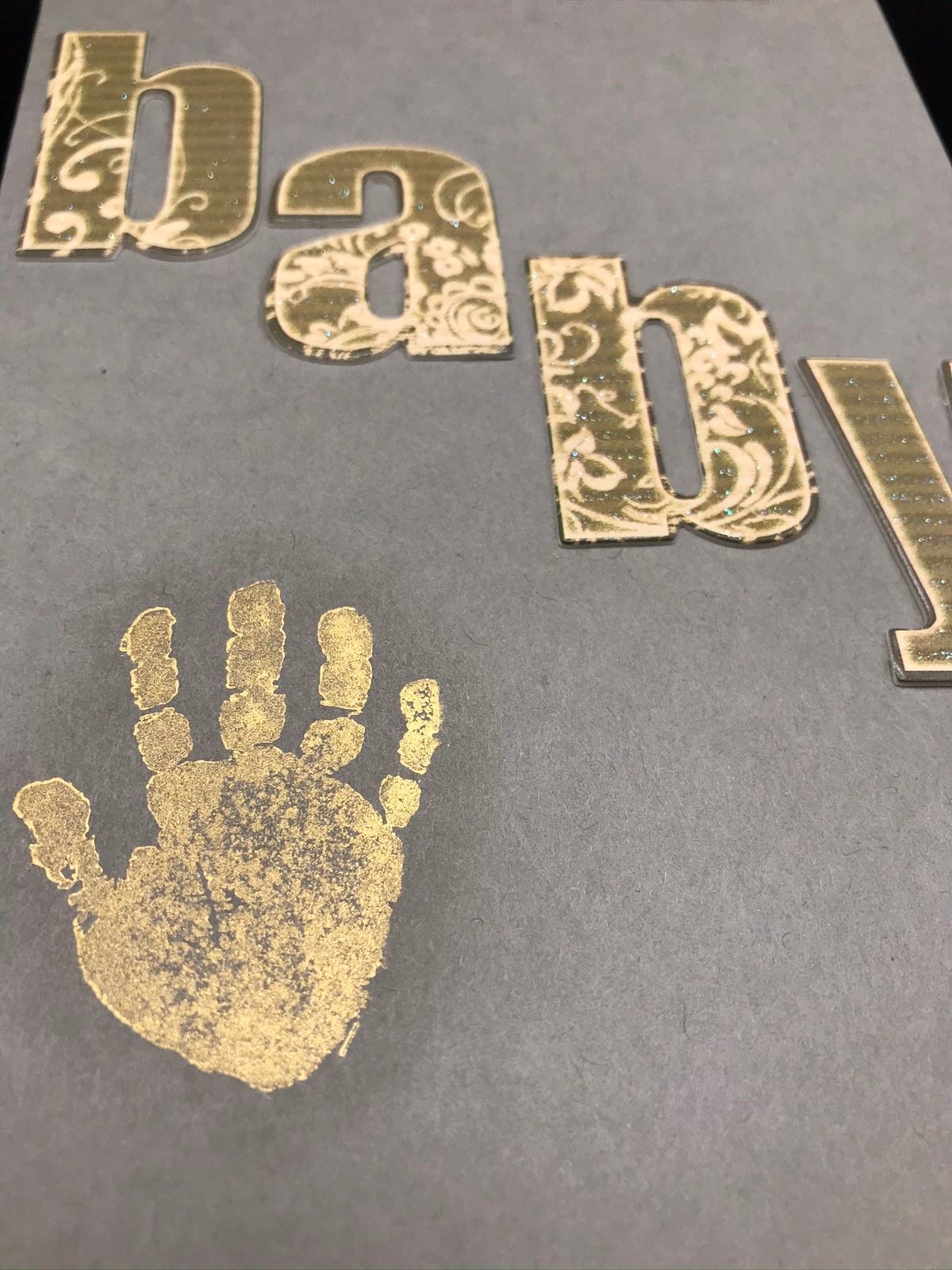 Baby Handprint Card - Blank Inside - Etsy