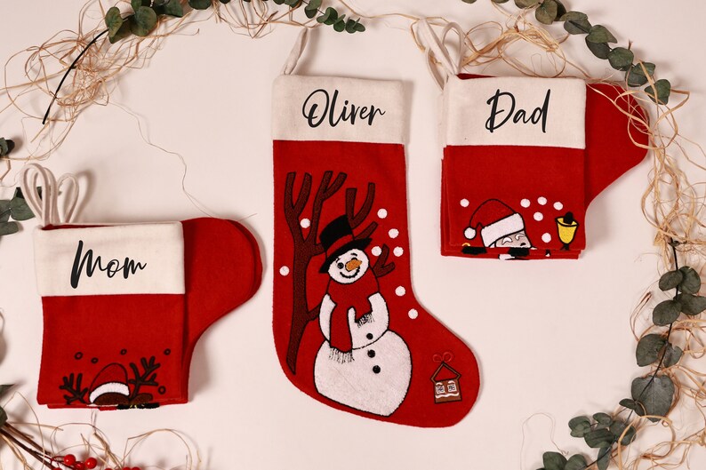 Personalized Christmas Stocking for Punch Needle Custom Holiday ...